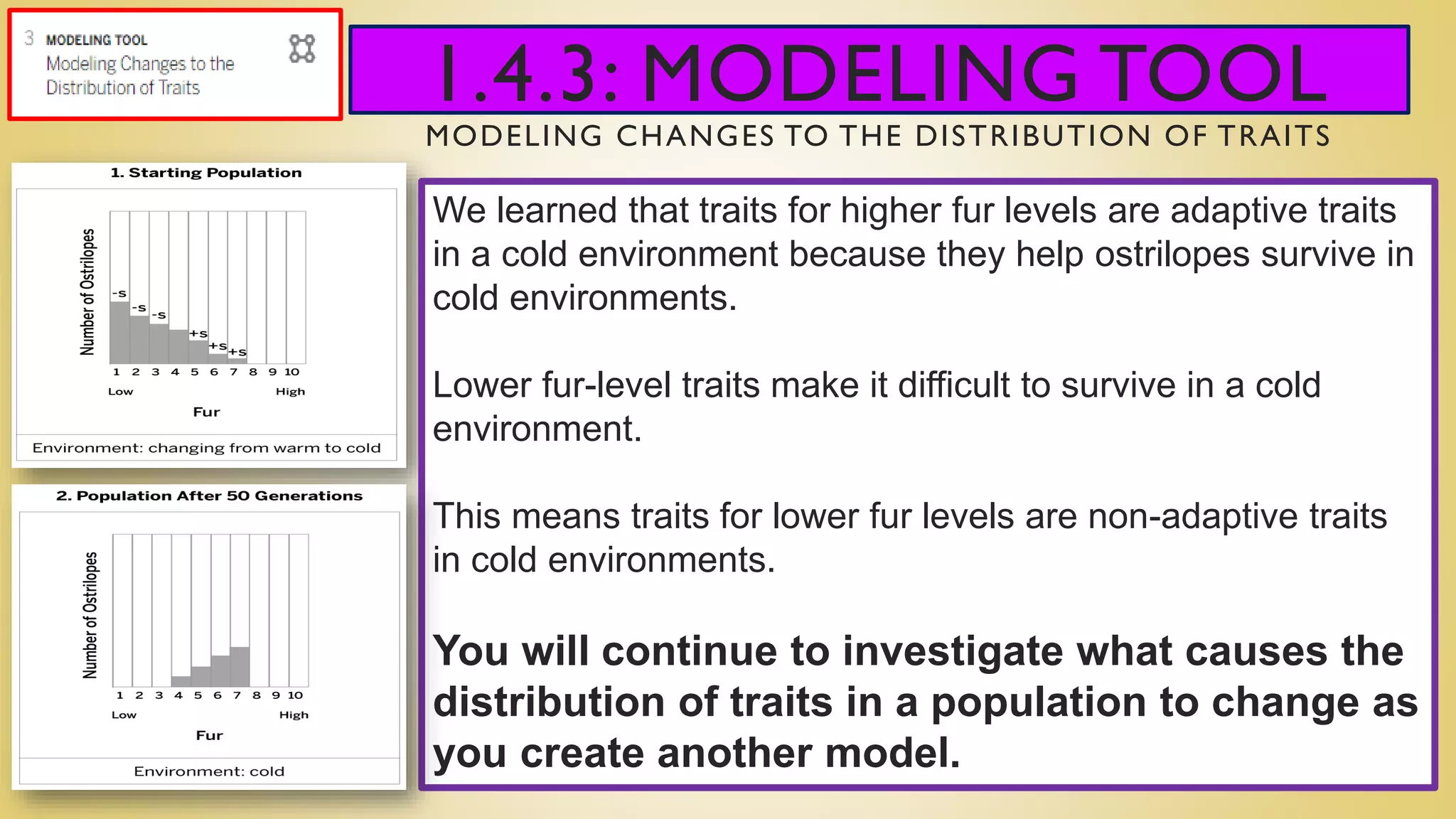 Investigating Changes In Trait Distribution | PDF