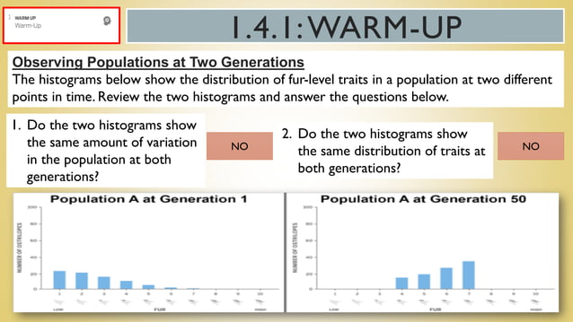 Investigating Changes In Trait Distribution | PDF