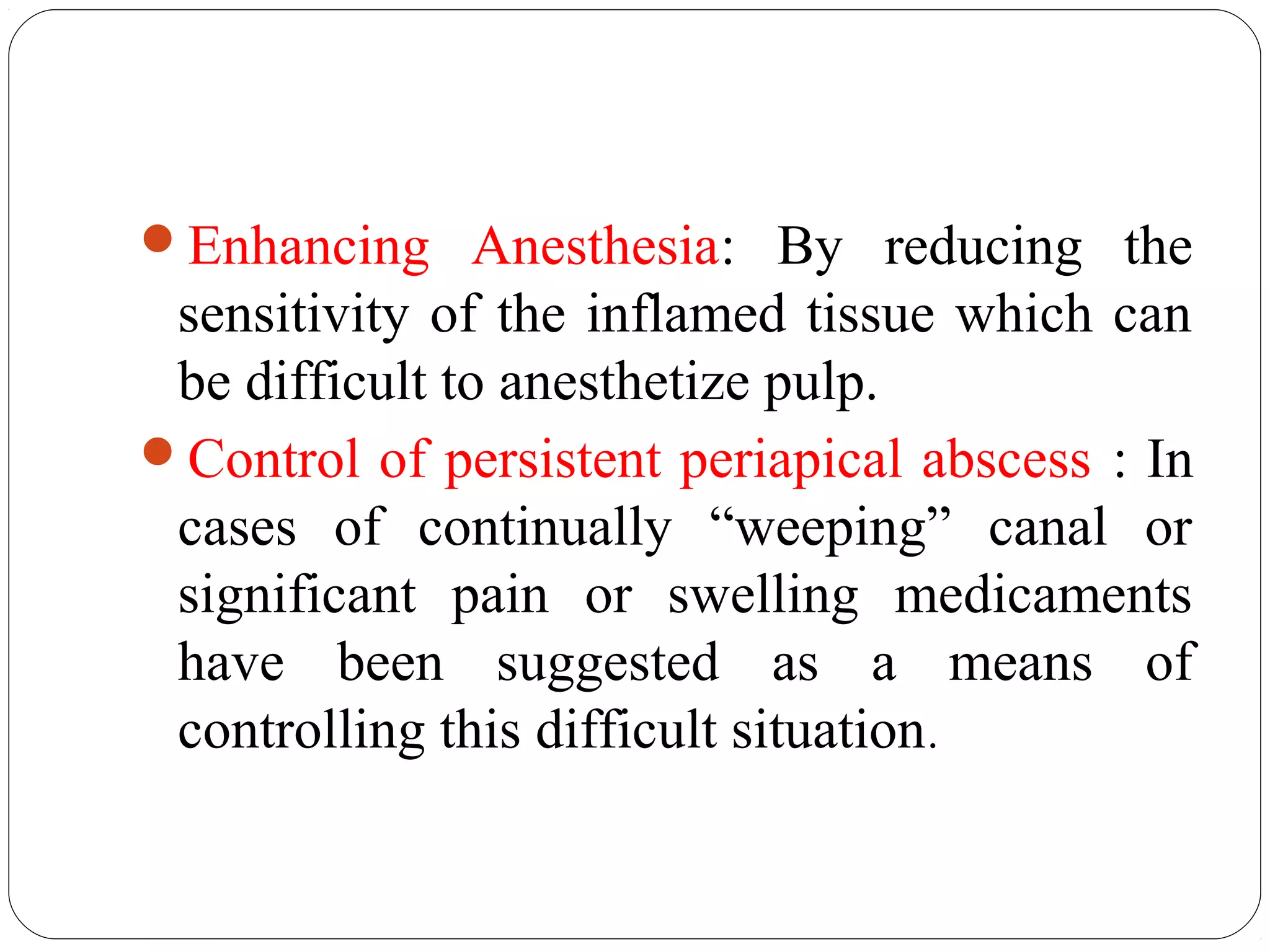 1. Intracanal medicaments | PPT