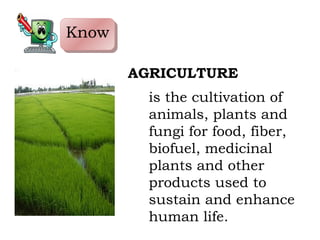 An introduction to Agricultural Crop Production | PPT