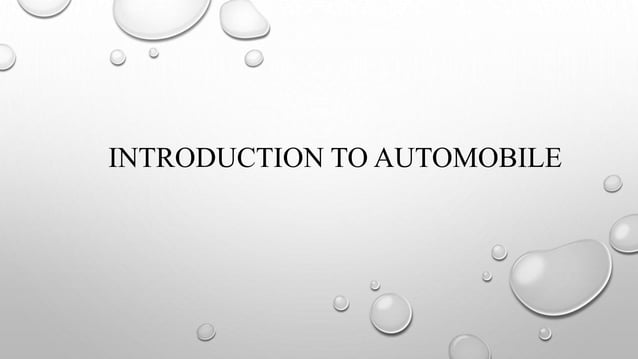 1. introduction to automobile | PPTX