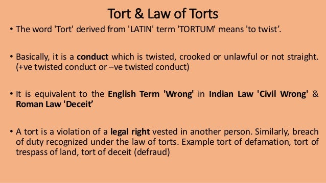 1 0 Meaning Torts Law Of Torts With MCQ s 1-0-meaning-torts-law-of-torts-with-mcq-s