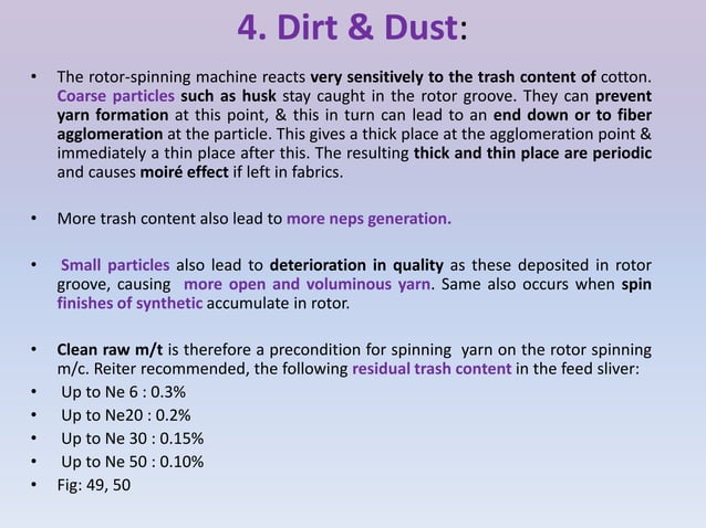 ROTOR SPINNING PROCESS