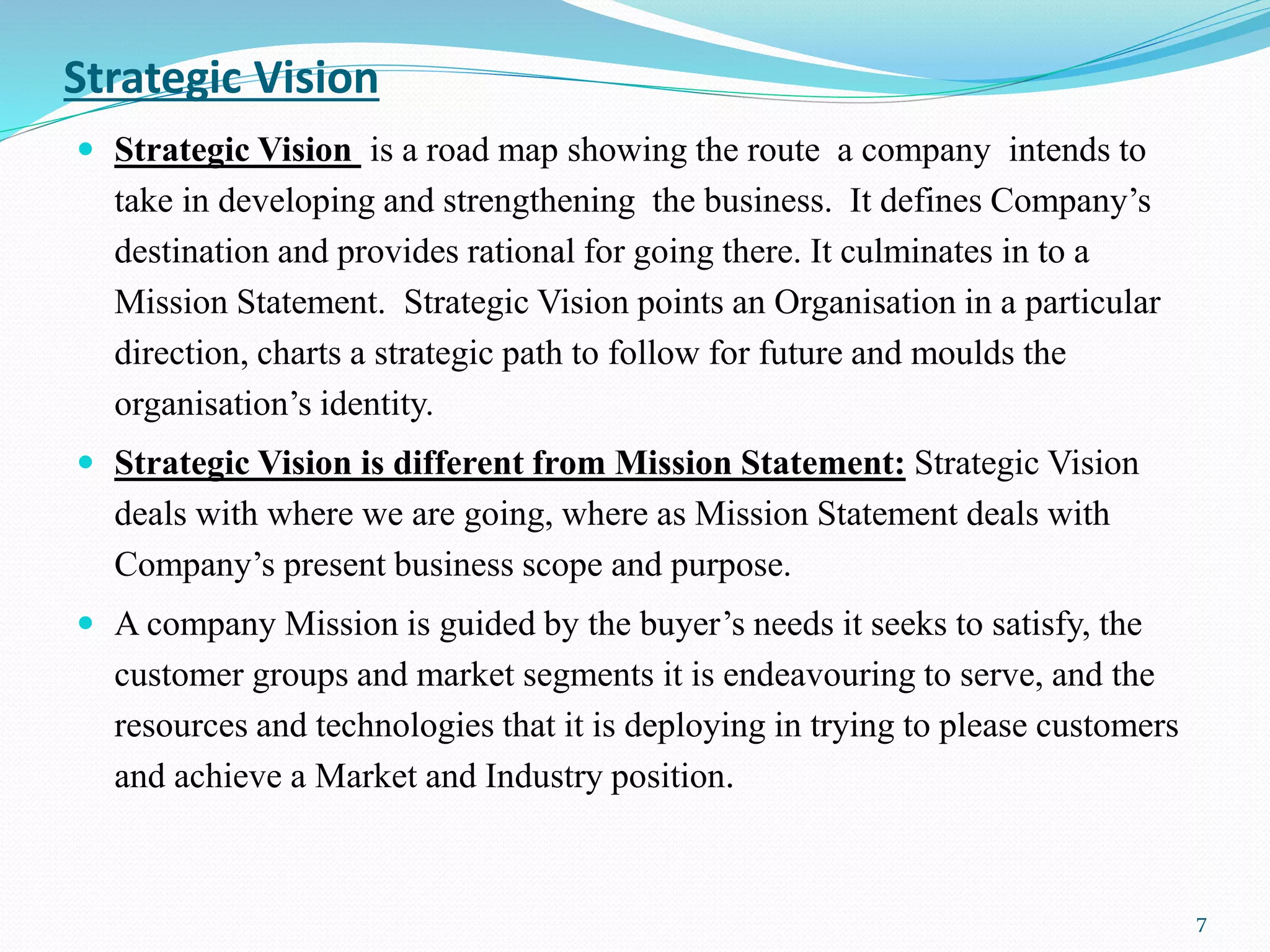 Strategy formulation: Vision, Mission and Purpose | PPTX