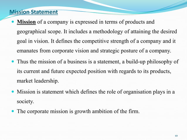 Strategy formulation: Vision, Mission and Purpose | PPTX