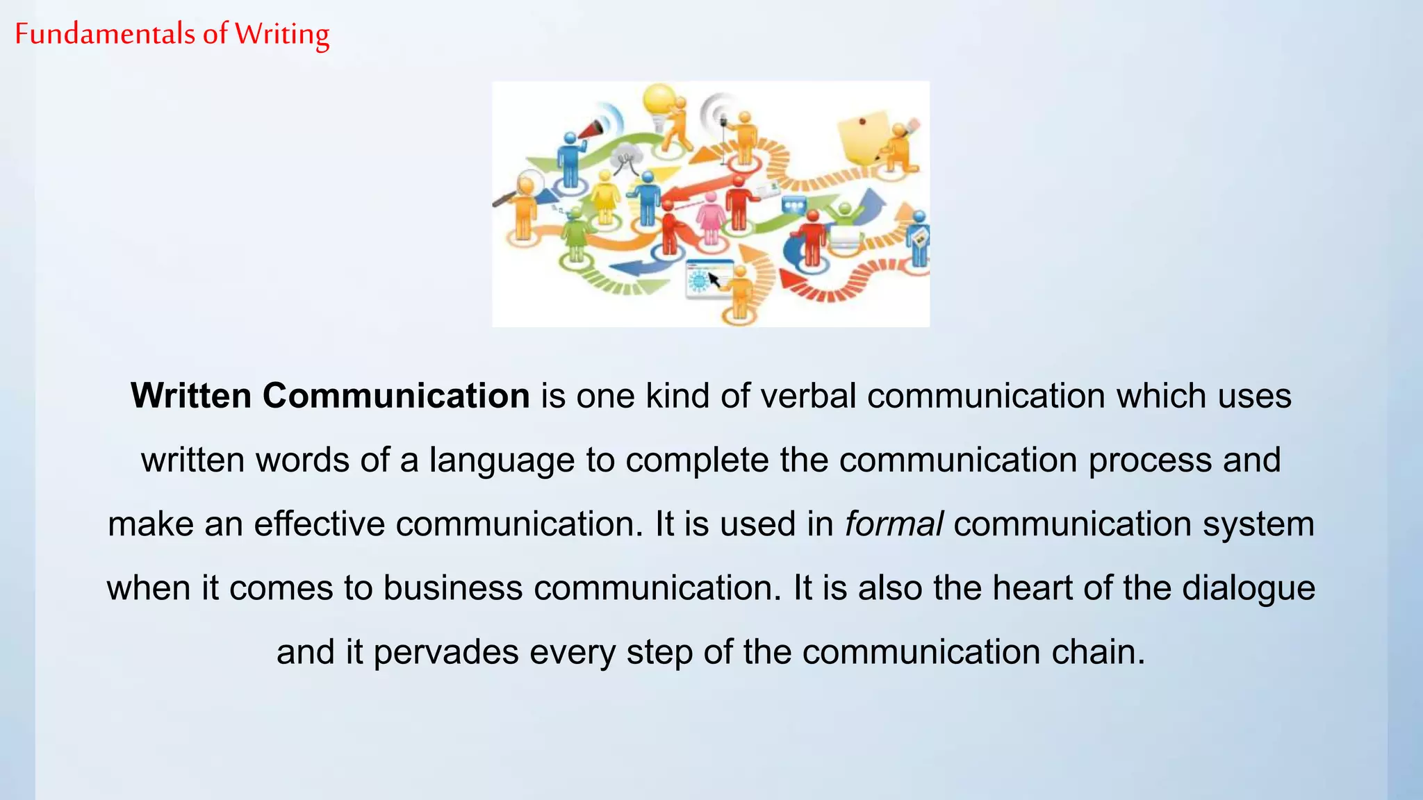 Fundamentals of writing | PPTX