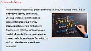 Fundamentals of writing | PPTX