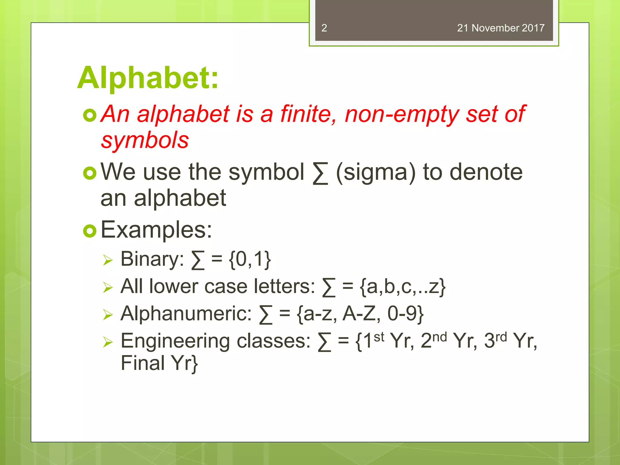 11 The Central Concepts Of Automata Theory Ppt