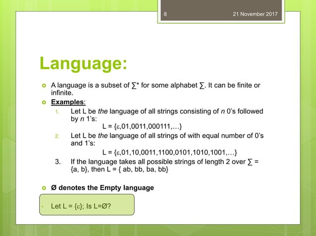 11 The Central Concepts Of Automata Theory Pptx Programming Languages Computing