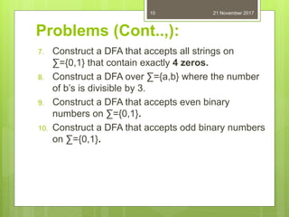 1.3.1 deterministic finite automaton | PPTX