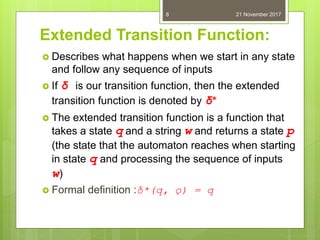 1.3.1 deterministic finite automaton | PPTX