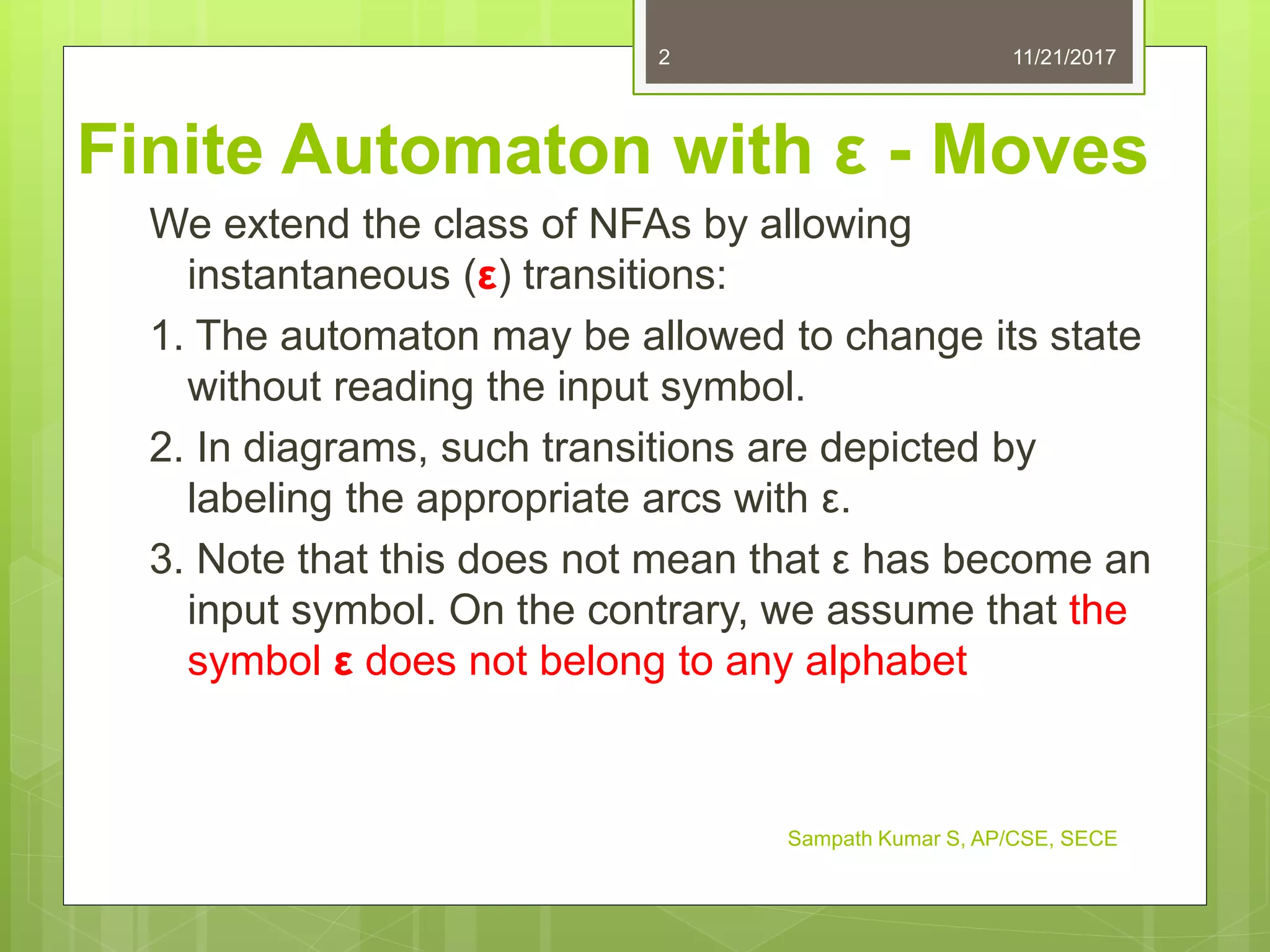1.4. finite automaton with ε moves | PPTX