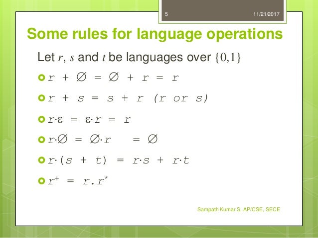 1.5 & 1.6 regular languages & regular expression