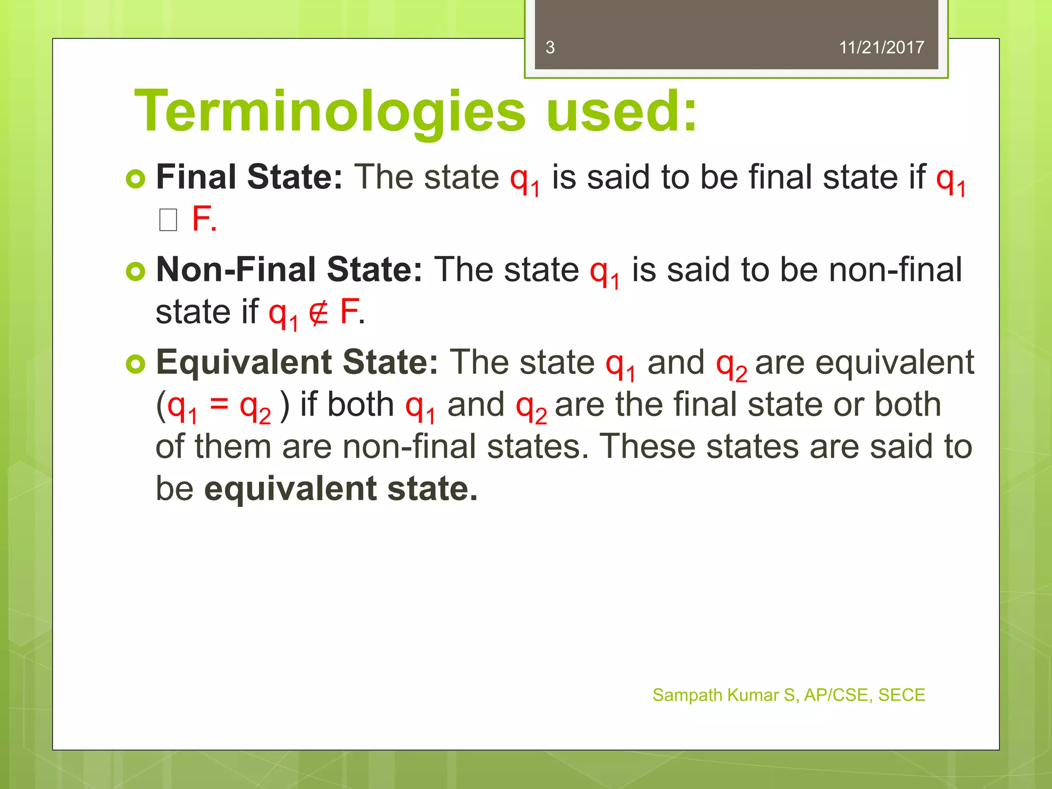 19 Minimization Of Dfa Pptx Technology And Computing
