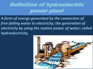 hydroelectric power plant lesson for musa sharahili | PPT