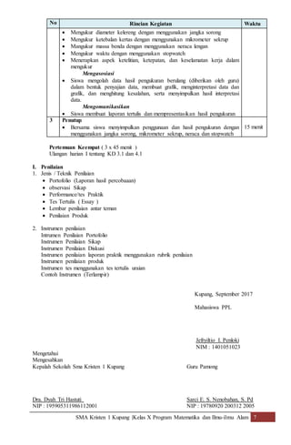 1. rpp pengukuran rev 1 je | PDF