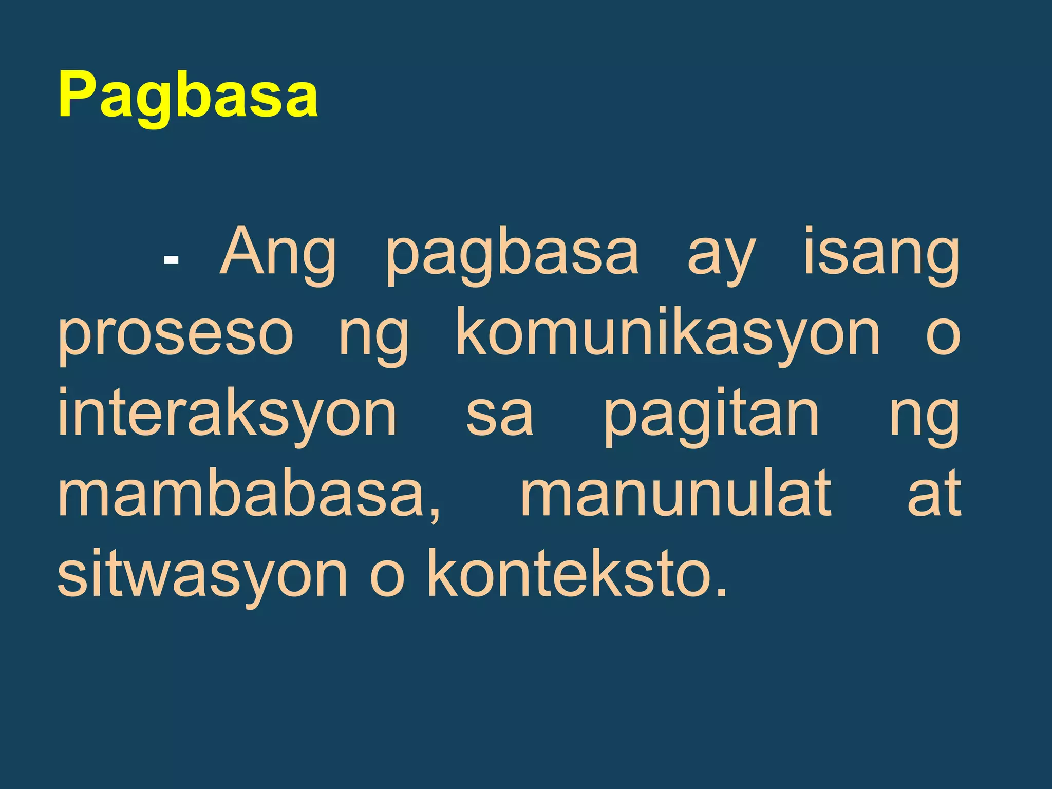 Batayang kaalaman sa Mapanuring pagbasa | PPT