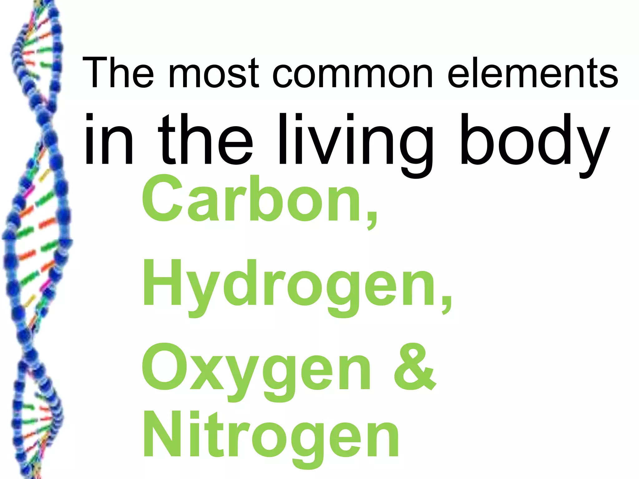 1.chemical basis of life | PPTX