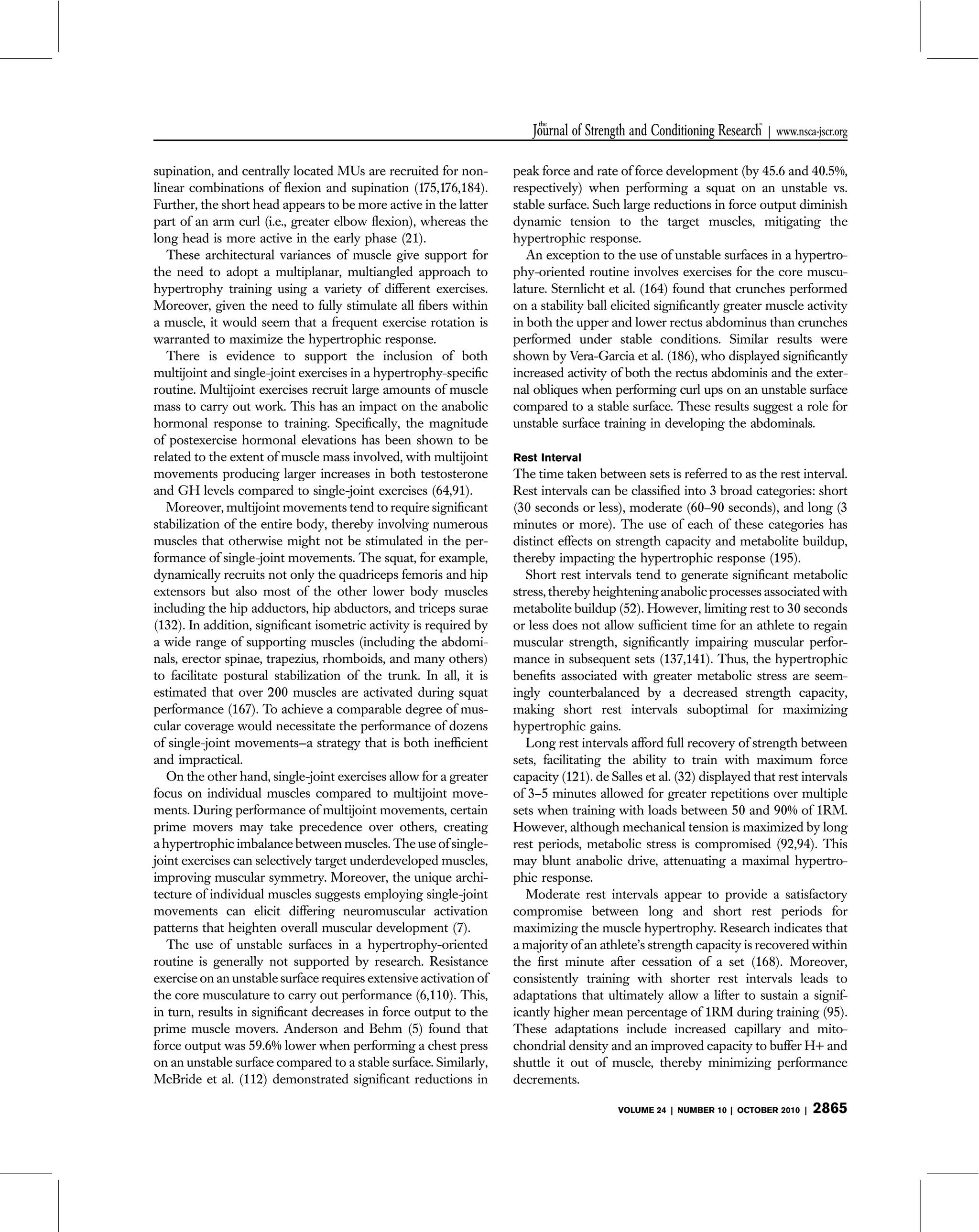 1.0. schoenfeld jscr (2010) mechanisms of muscle hypertrophy | PDF