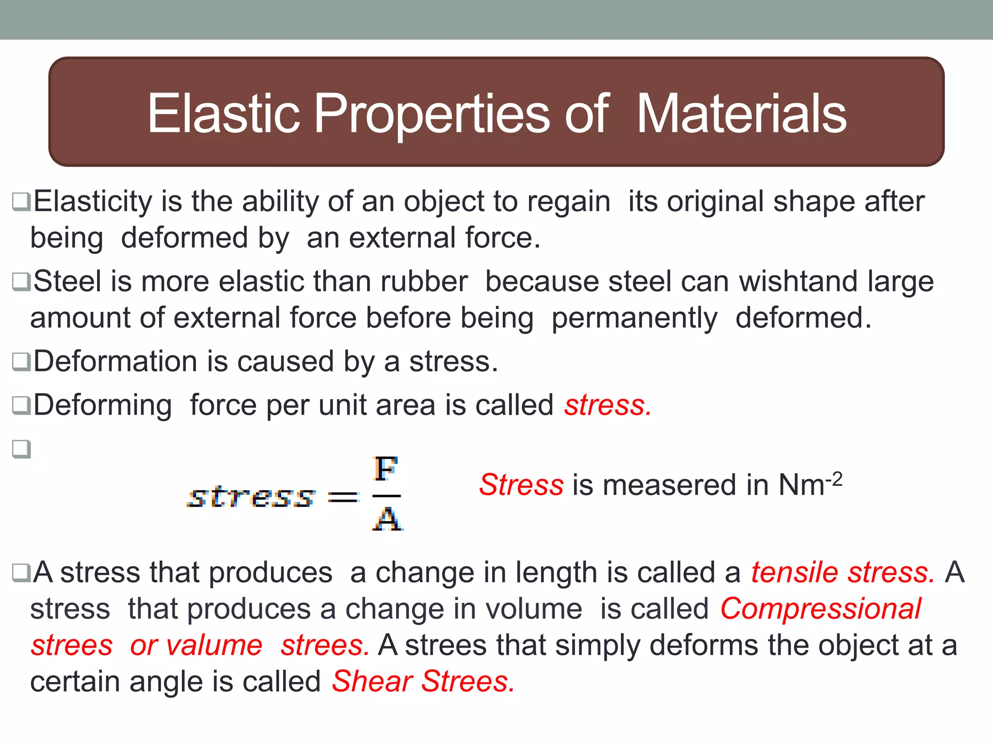 Newton's law of gravitation and elasticity | PPTX | Geology | Science