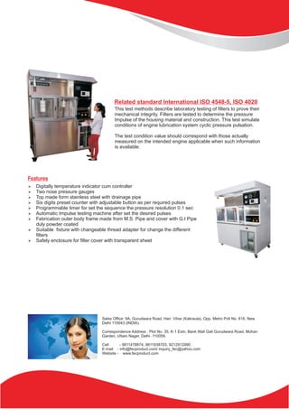 Testing/Manufacture/Impules Machine | PDF