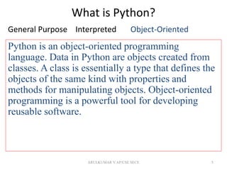 1. introduction to python | PPTX