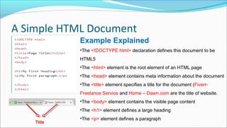 1. html introduction | PPT
