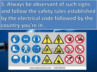 Electrical safety precautions and Electric shocks | PPTX