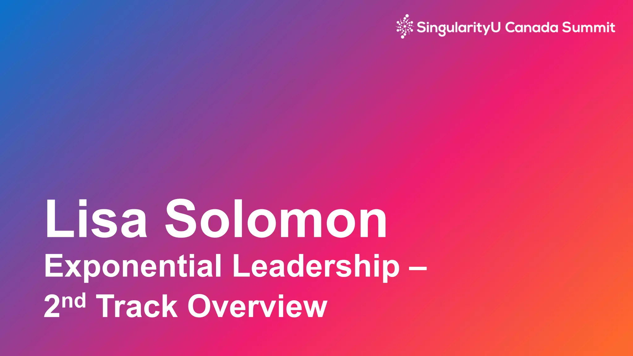 Lisa Kay Solomon - Exponential Leadership | PPT