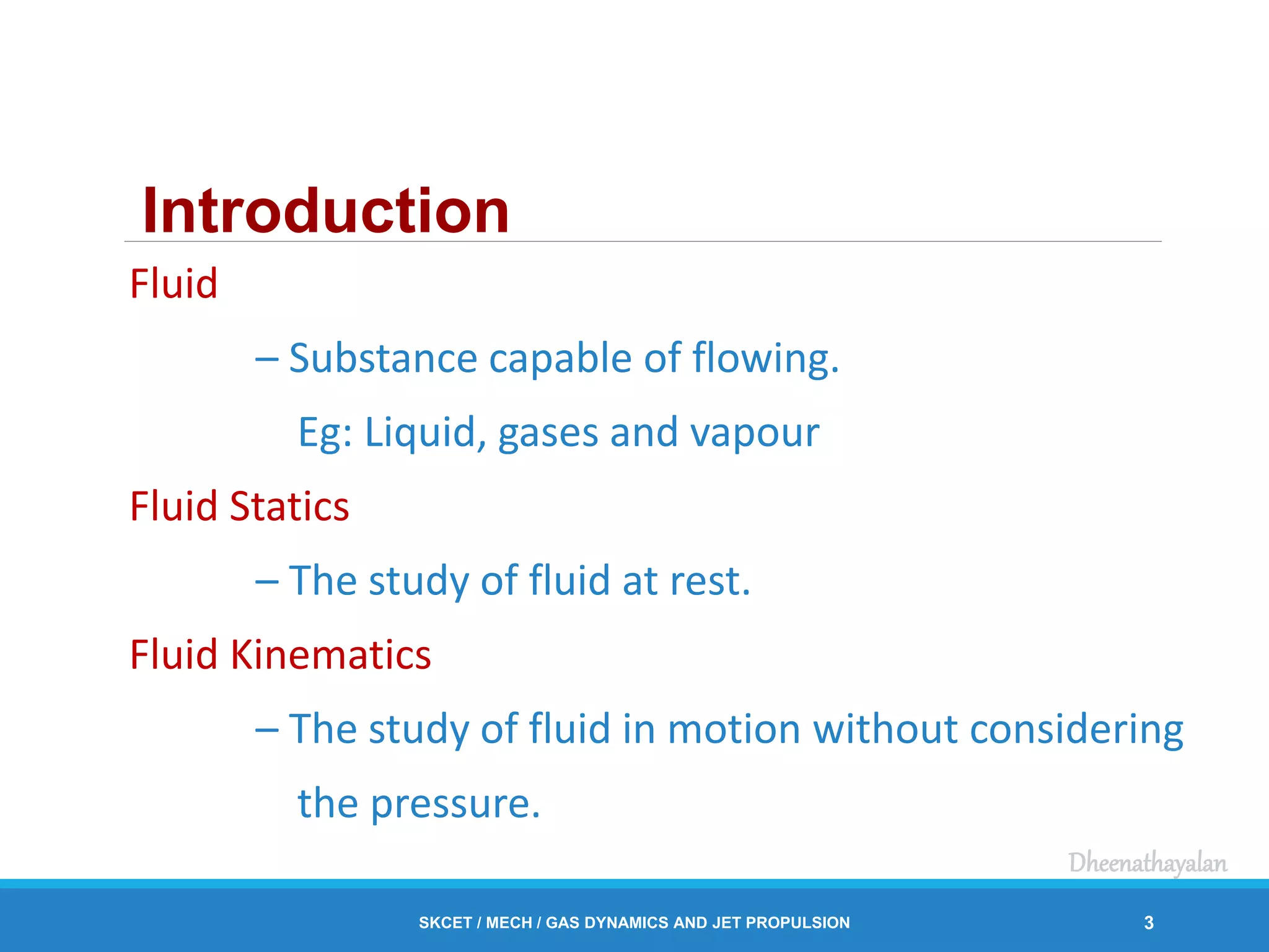 GAS DYNAMICS AND JET PROPULSION | PPTX