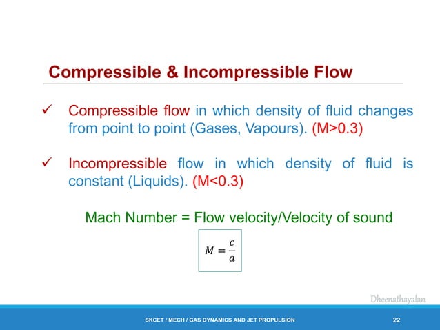 GAS DYNAMICS AND JET PROPULSION | PPTX | Physics | Science