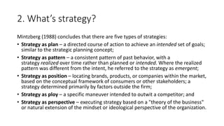 Strategic Airline Management 1. strategy | PPTX