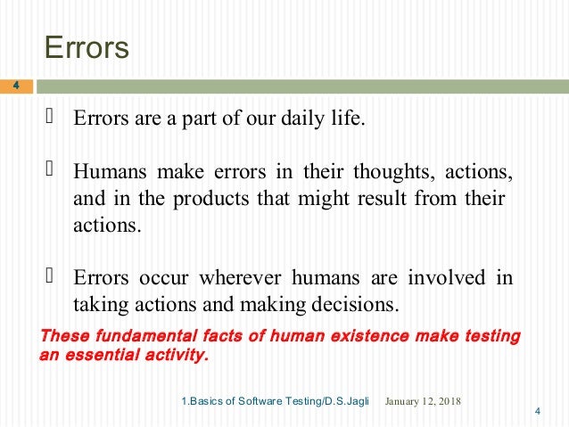 1basics Of Software Testing