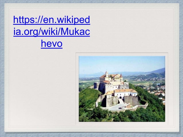 My beautiful town Mukachevo | PPT