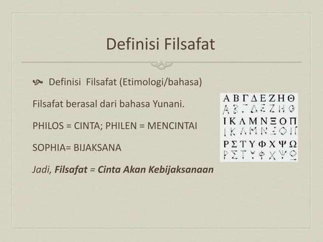 definisi filsafat | PPT
