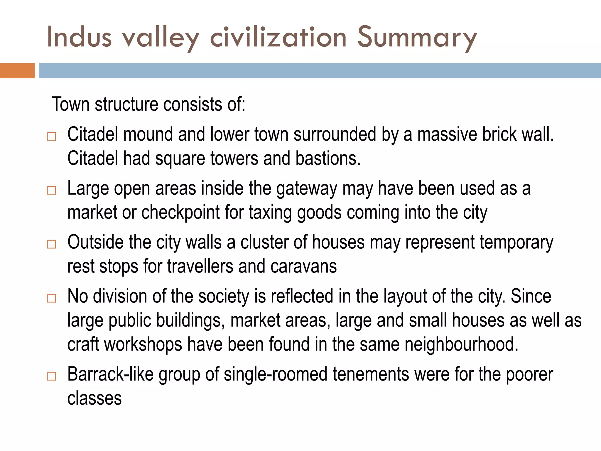 1.3 Town Planning in Indus valley civilization | PDF