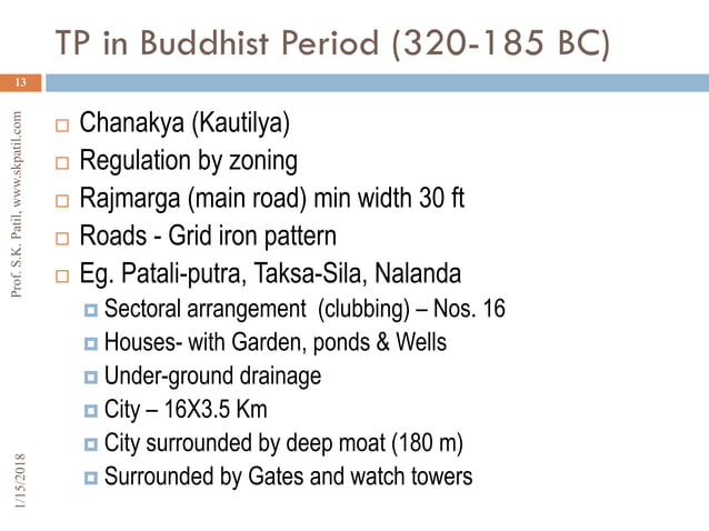 1.4 town planning ancient india vedic buddha period | PDF | Civil ...