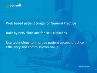 Online consultation case study | PPT