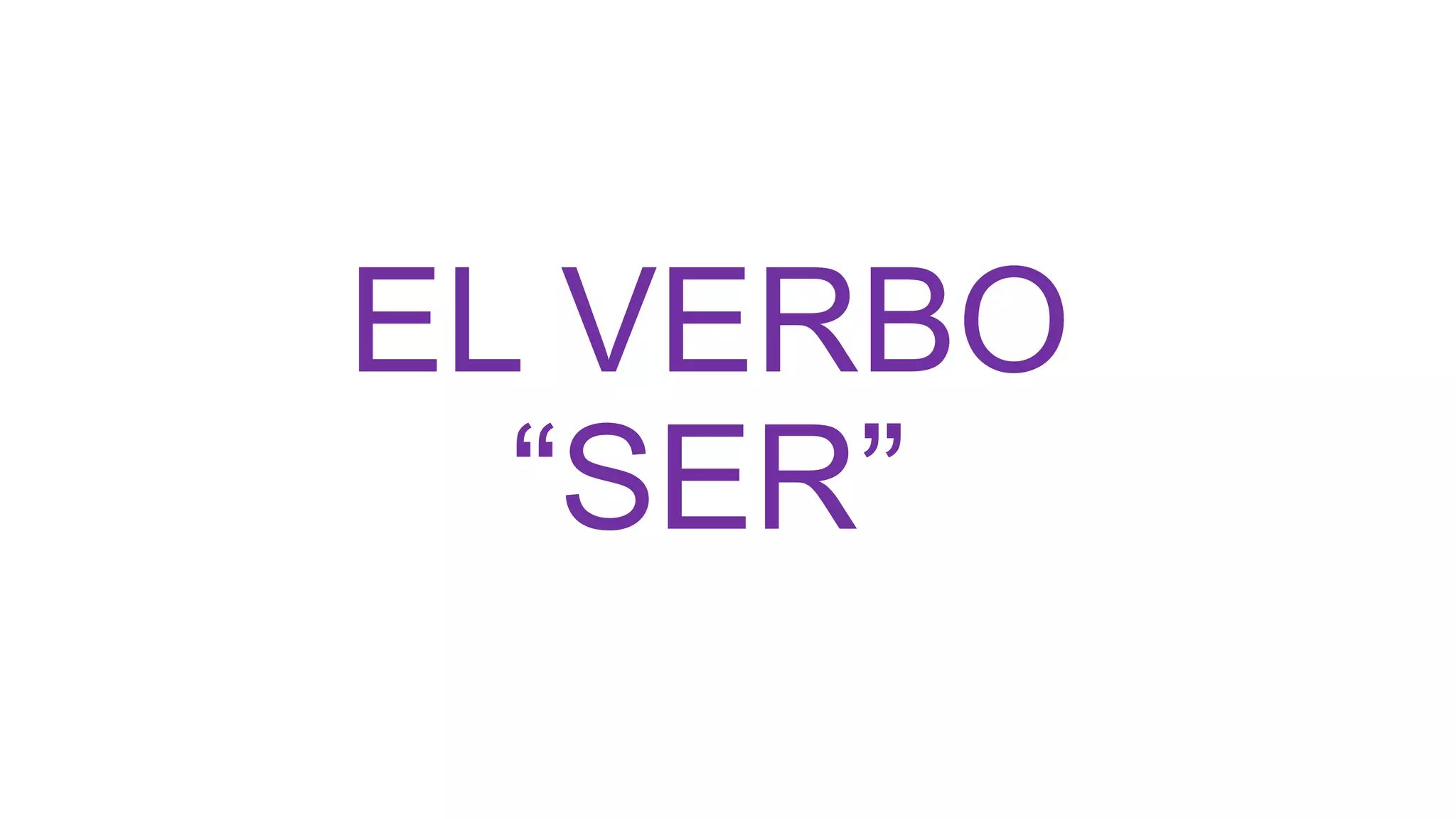 1. el verbo ser explicación y usos email a maría | PPTX