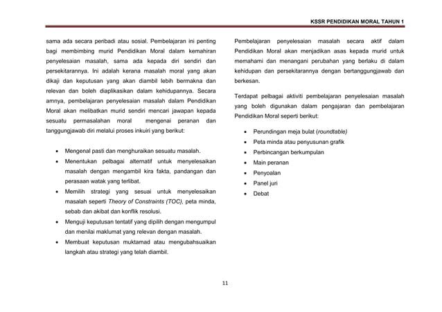 1. dskp kssr p.moral th1 semakan | PDF