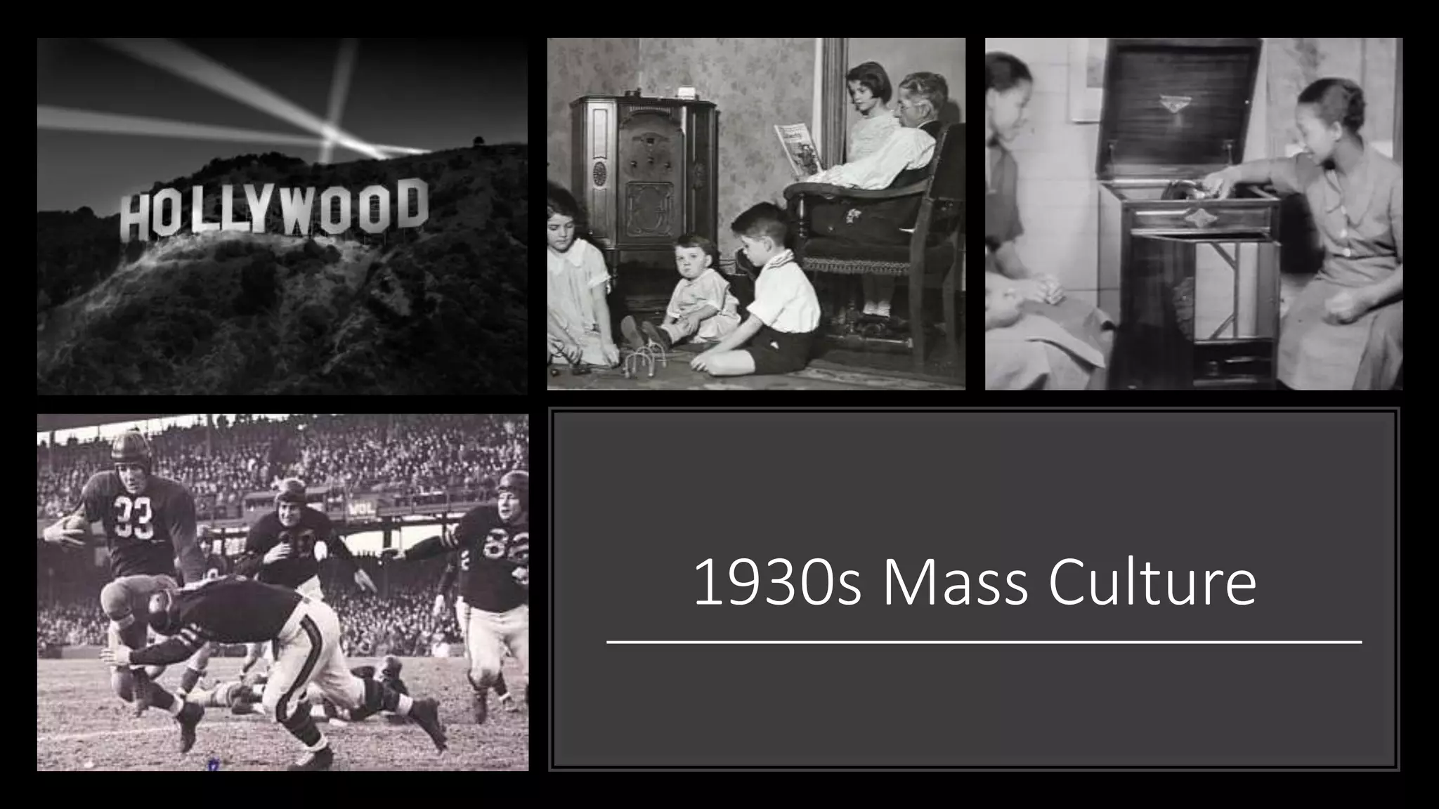 Course Introduction: 1930s America & Hollywood | PPT
