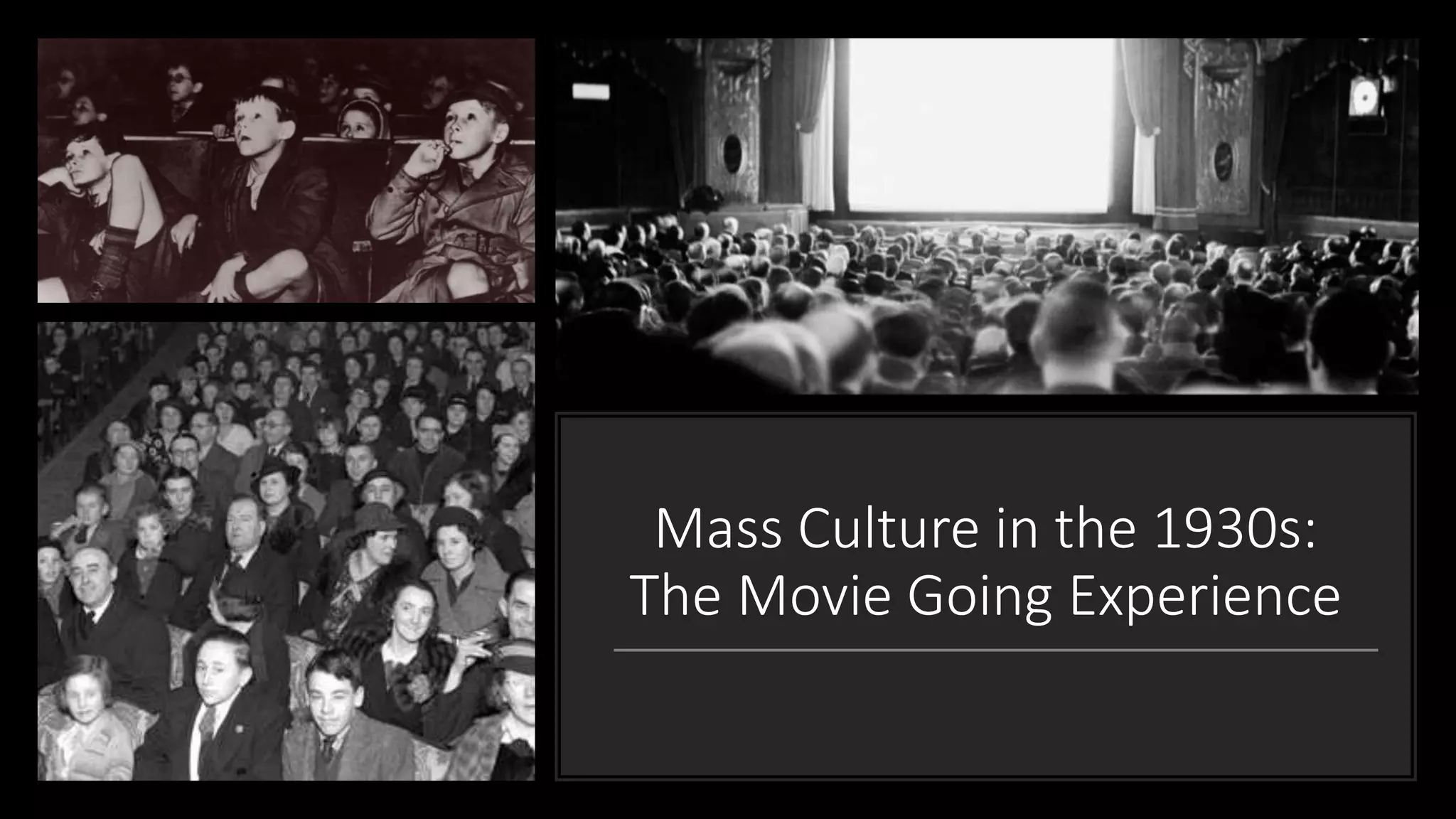 Course Introduction: 1930s America & Hollywood | PPT