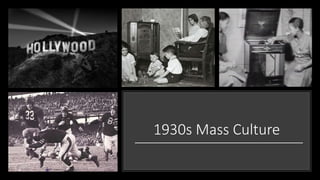 Course Introduction: 1930s America & Hollywood | PPT
