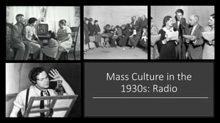 Course Introduction: 1930s America & Hollywood | PPT