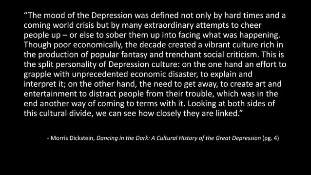 Course Introduction: 1930s America & Hollywood | PPT