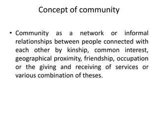 community social work | PPTX