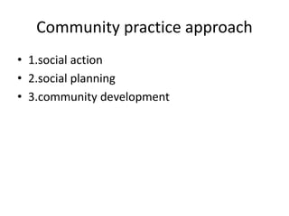 community social work | PPTX