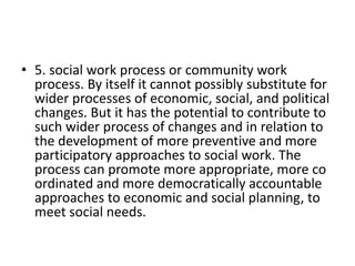 community social work | PPTX