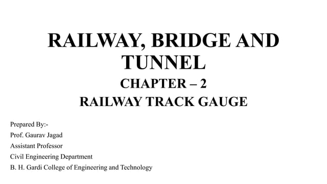 1. railway track gauge | PPT