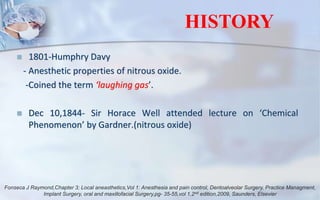 Local Anesthesia in Oral and Maxillofacial Surgery | PPTX